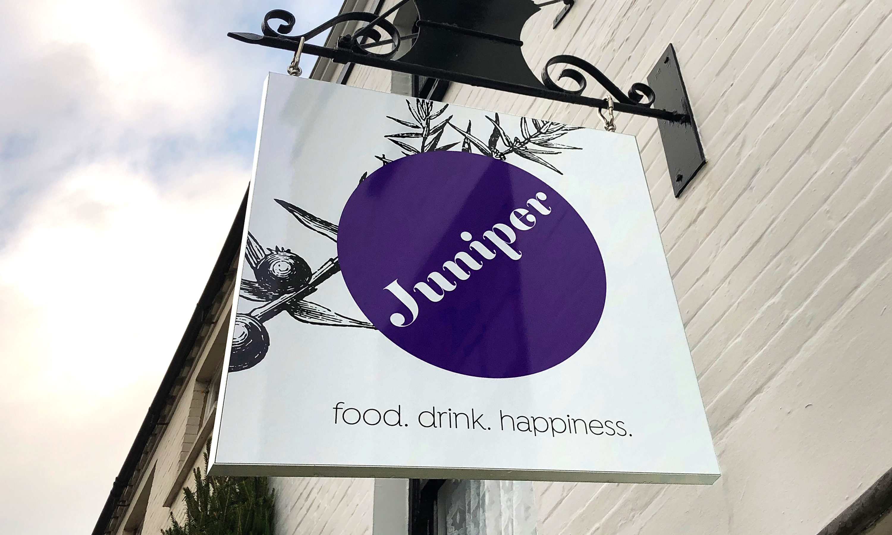 Juniper Café logo | Design by Susan Robertson